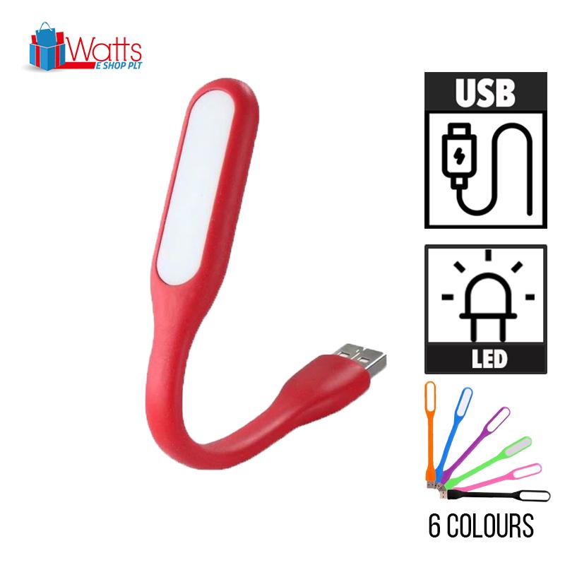 WATTS USB MIni Light LED Bright Laptop Bendable Flexible Lamp Lampu ...