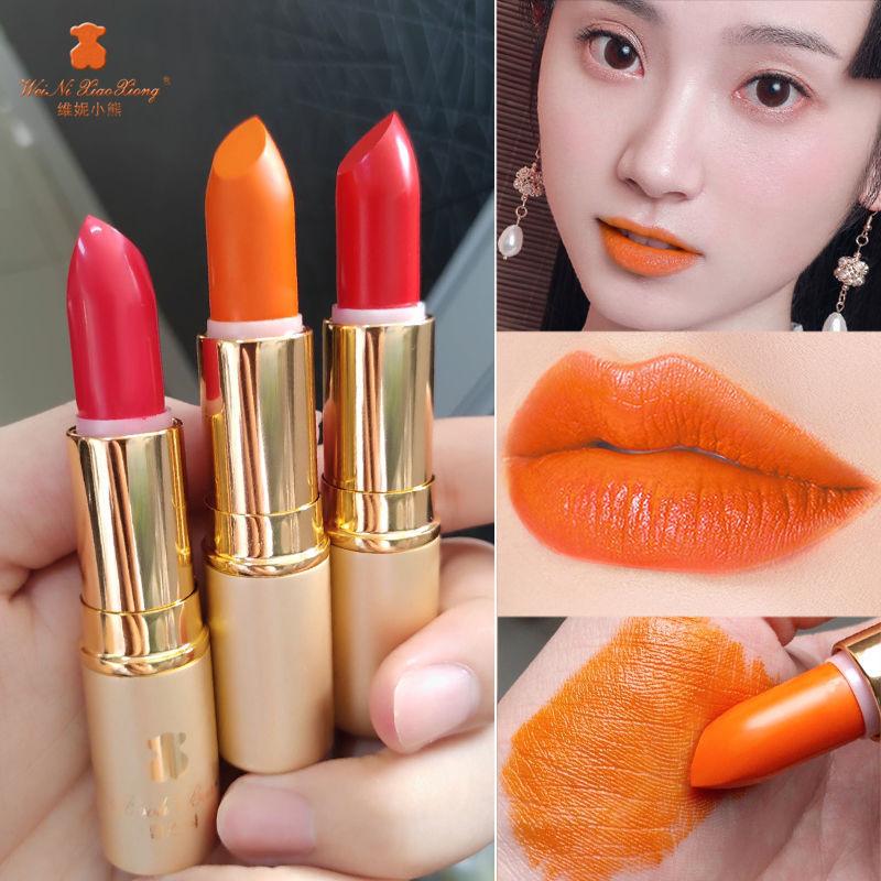 Orange-toned lipstick‌ Velvet Lip Tint Waterproof Matte Lipsticks ...