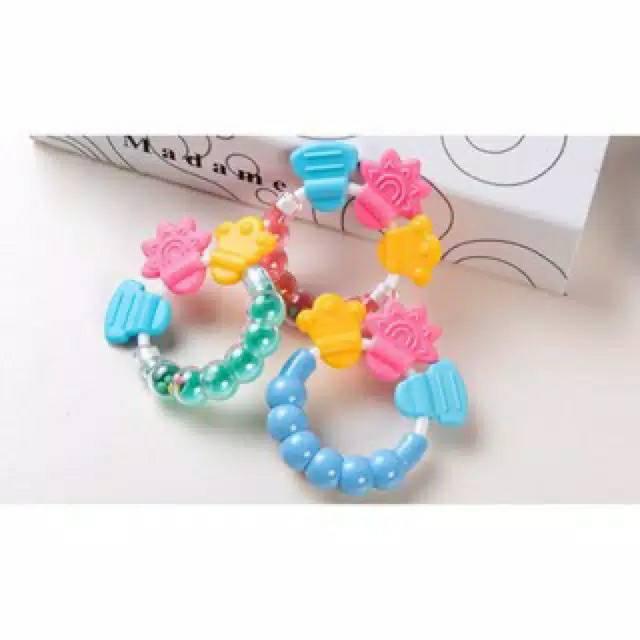 Mainan Bayi Rattle dan Teether Genggam Plastik - Shop | Tokopedia