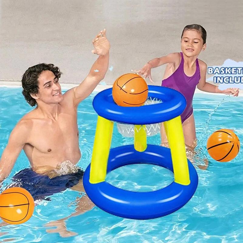 Water Basketball Hoop Pool Float Inflatable Play Game Swimming - TikTok ...