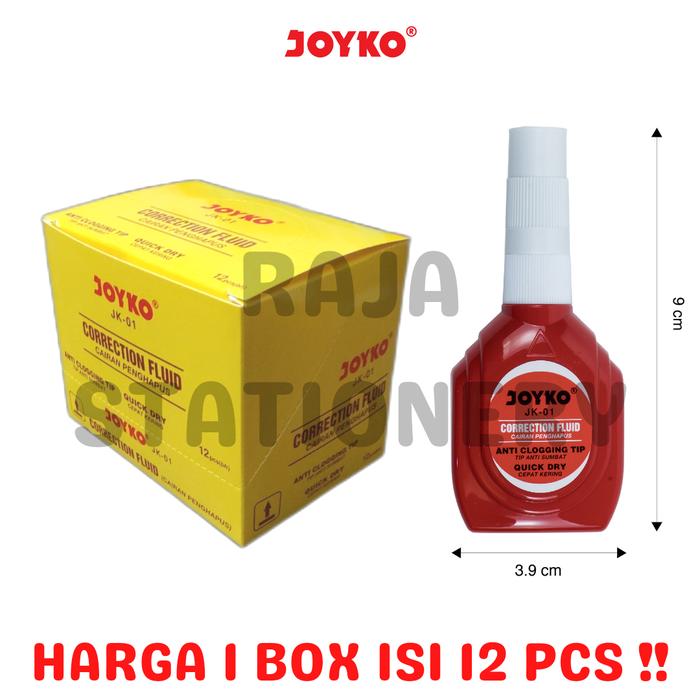 Jual JOYKO CORRECTION FLUID TIPEX CAIR JOYKO JK-01 TIPX LUSIN [12PCS ...