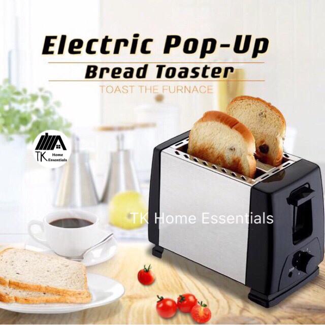 #130 Electric Pop-up Bread Toaster Breakfast 2 Slice Bread Toaster ...