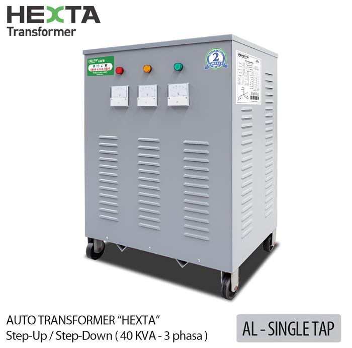 Jual Trafo Listrik Auto Transformer Hexta single tap 40 kVA - Unit ...
