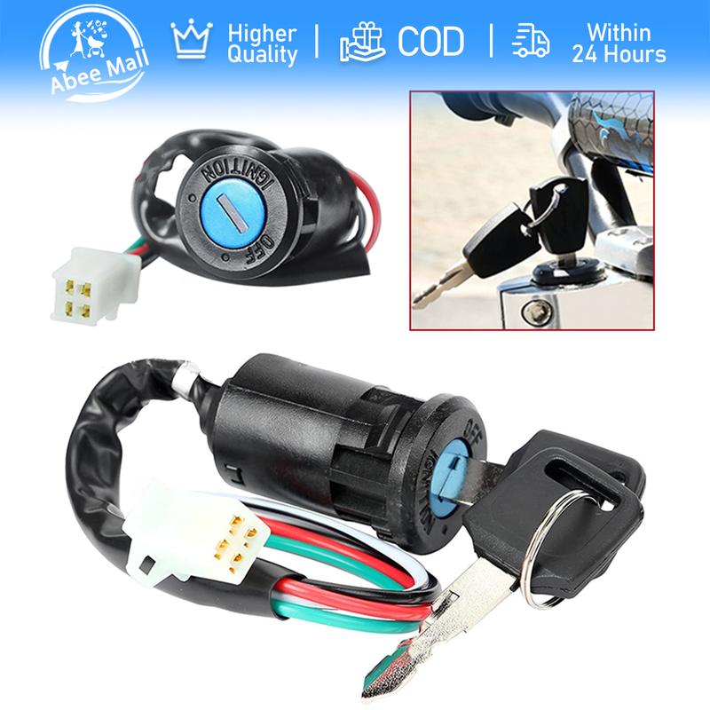 Universal Motorcycle Ignition Key Switch 4 Wires for 50cc 70cc - TikTok ...