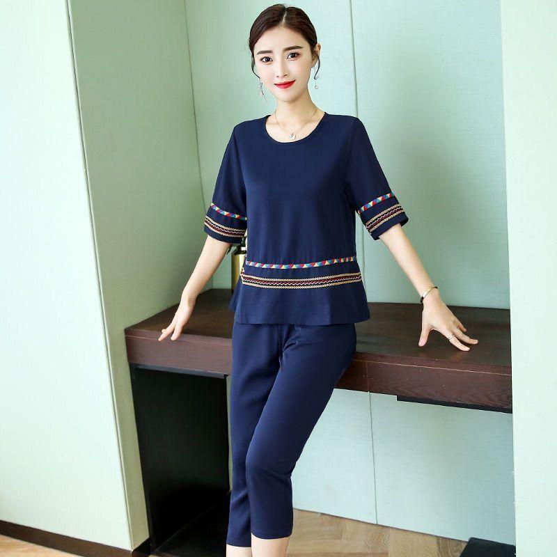 40.00 Kg-100.00 kg Suit Large Size Women's Summer Ethnic Style - TikTok ...