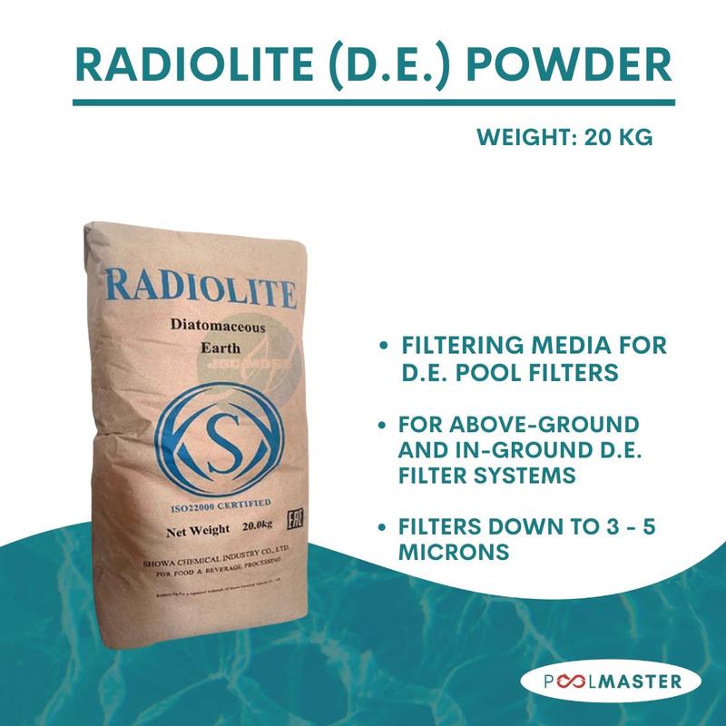 RADIOLITE DE Filter Powder for Swimming Pools 20kg - TikTok Shop ...