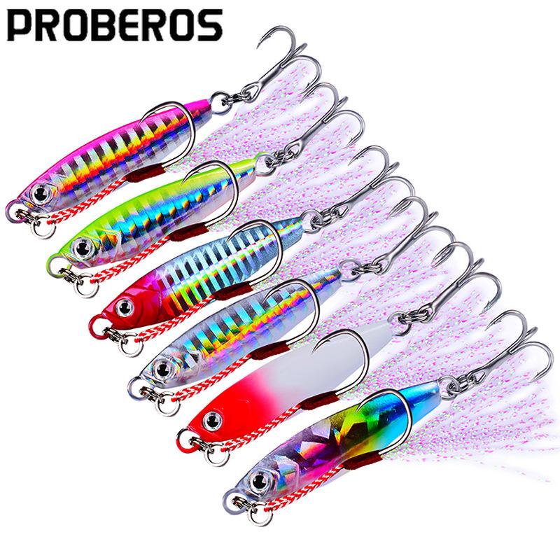 PROBEROS Micro Metal Jigs Lure 7g 10g 15g 20g 30g Slow Jig Fishing ...