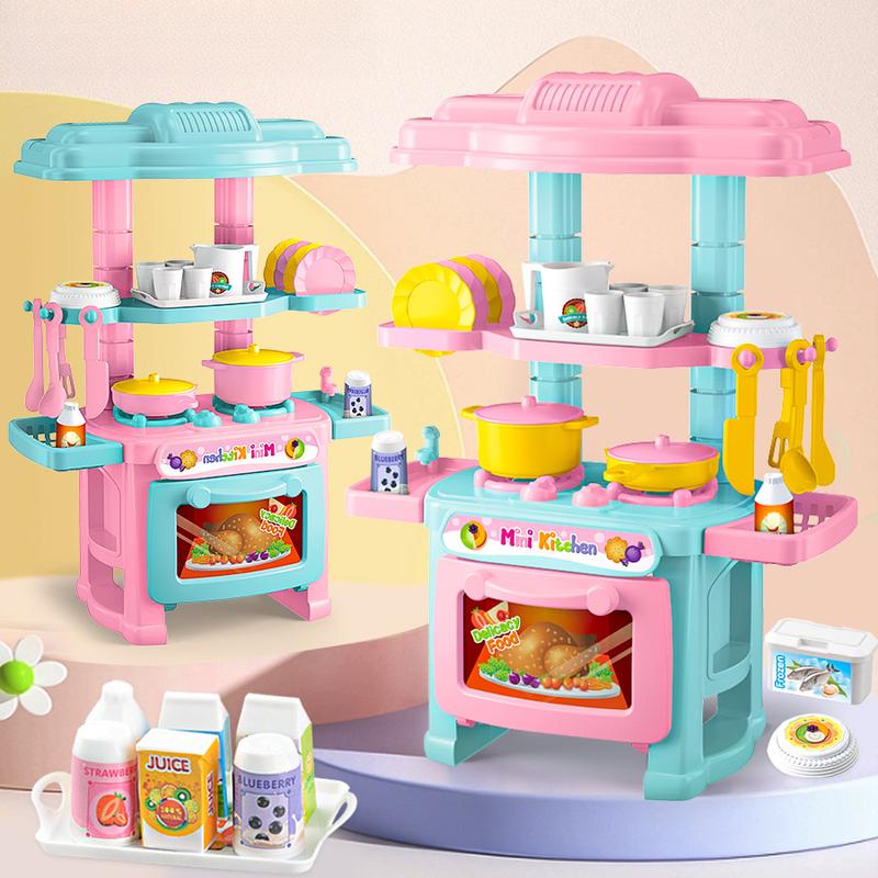 Set Mainan Dapur Permainan Simulasi Perkakas Memasak Dapur Mini Dapur ...