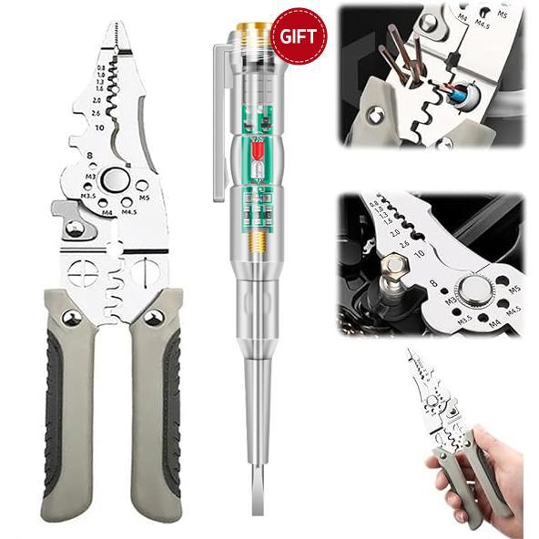 【Buy 1 Take Free Test Pen】Ten Functions In One Pliers Wire Stripper ...