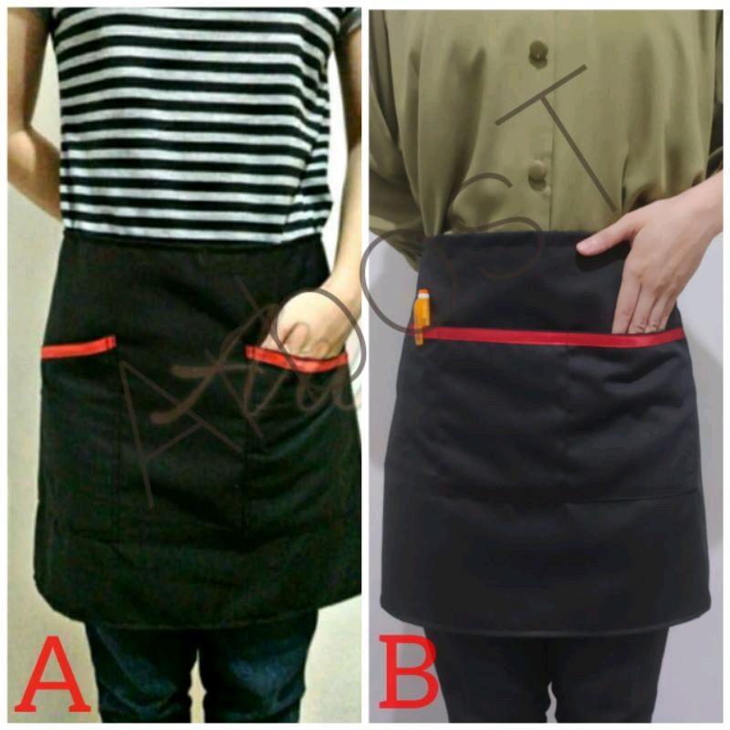 Apron Mini Celemek Waiters Apron setengah badan tanpa ring - Shop ...