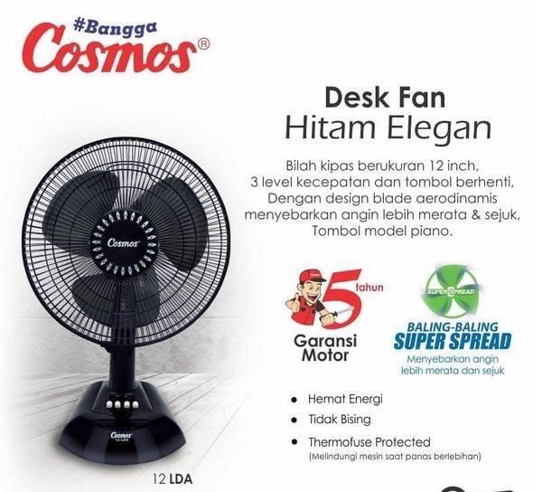 Kipas Angin Meja Desk Fan 12 Inch Cosmos 12-LDA 12LDA 12 LDA - Shop ...