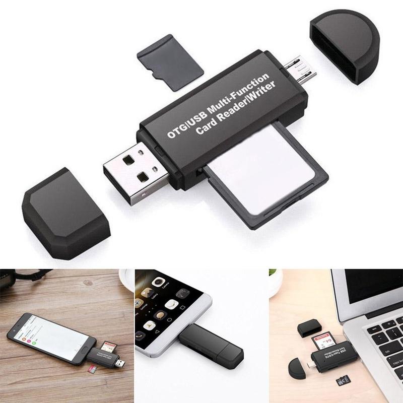SD Card Reader Micro USB OTG to USB 2.0 Multi-function 3 In - TikTok ...