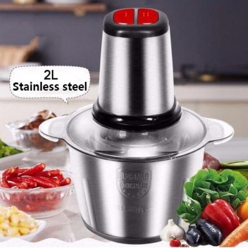 JHS 2L Electric Meat Grinder Mincer Food Chopper Stainless Steel ...
