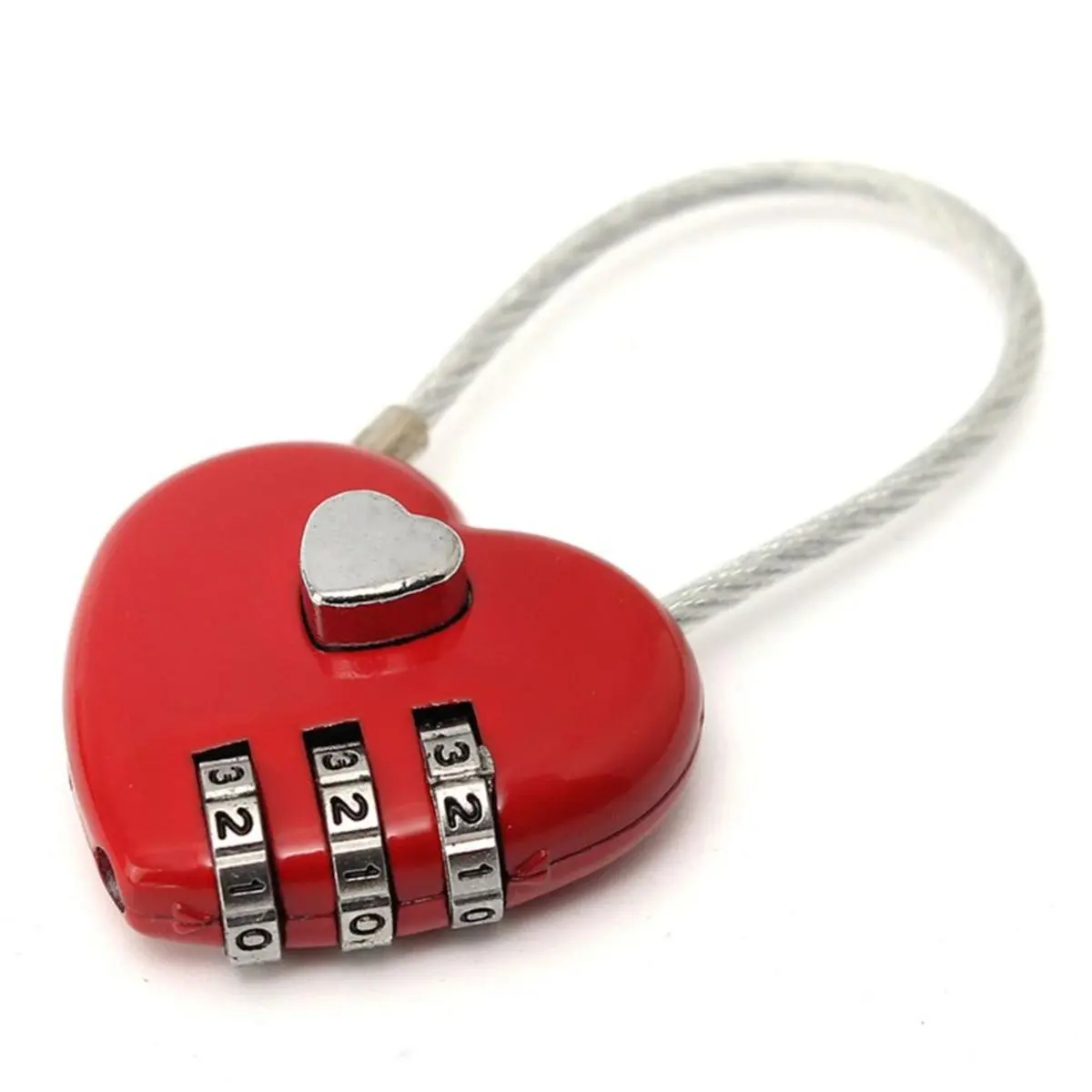 Stylish Design Love Password Lock Versatile Lightweight Durable Wire ...