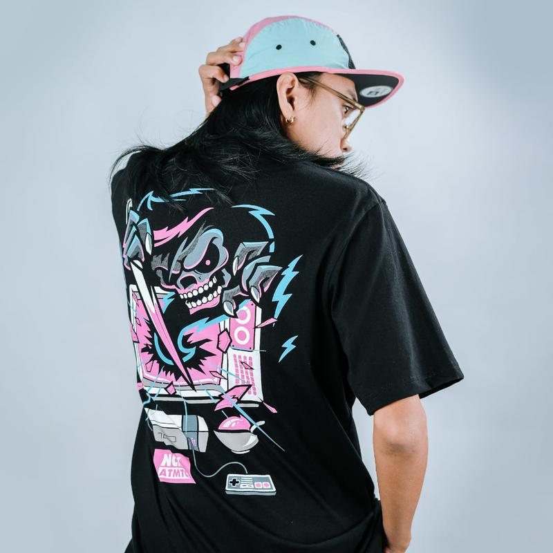 Nick Automatic "DEATH TV" Black T-shirt Boxy Fit - TikTok Shop Philippines