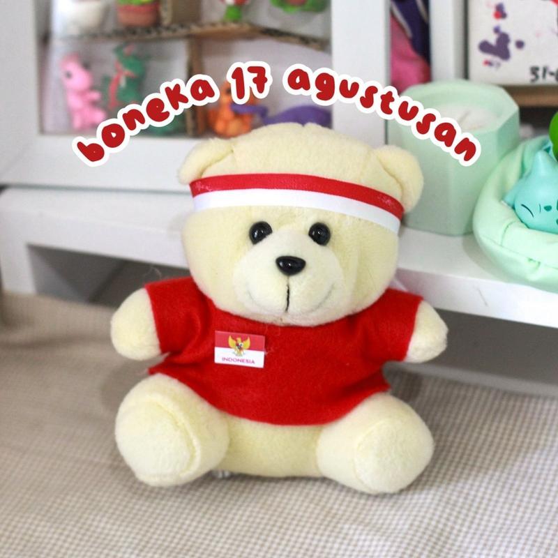 BONEKA PROFESI 17 AGUSTUS KEMERDEKAAN BERUANG SIZE 15CM HADIAH - Shop ...