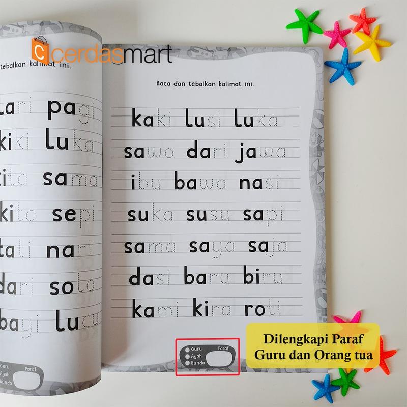 BUKU CALISTUNG SIAP MASUK SD BELAJAR MENULIS HURUF DAN ANGKA BEST ...