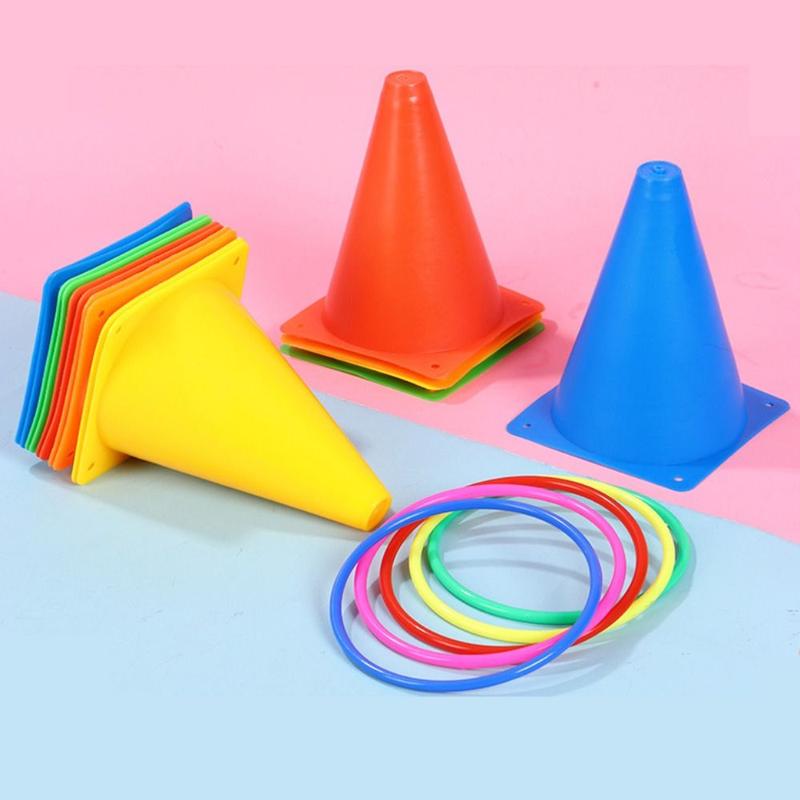 Portable Plastic Ice Cream Cone Hoop With Storage Mesh Bag 6 Cones + 10 ...