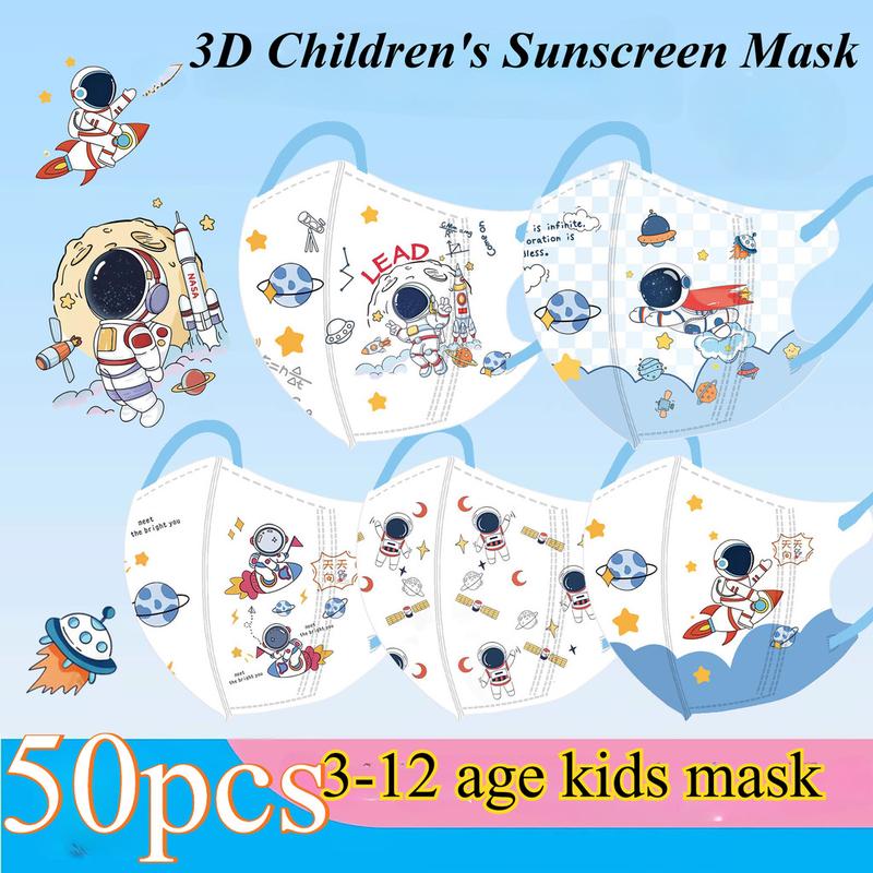 Super cute astronaut children aged 3-12 years old 50pcs 3d masks ...