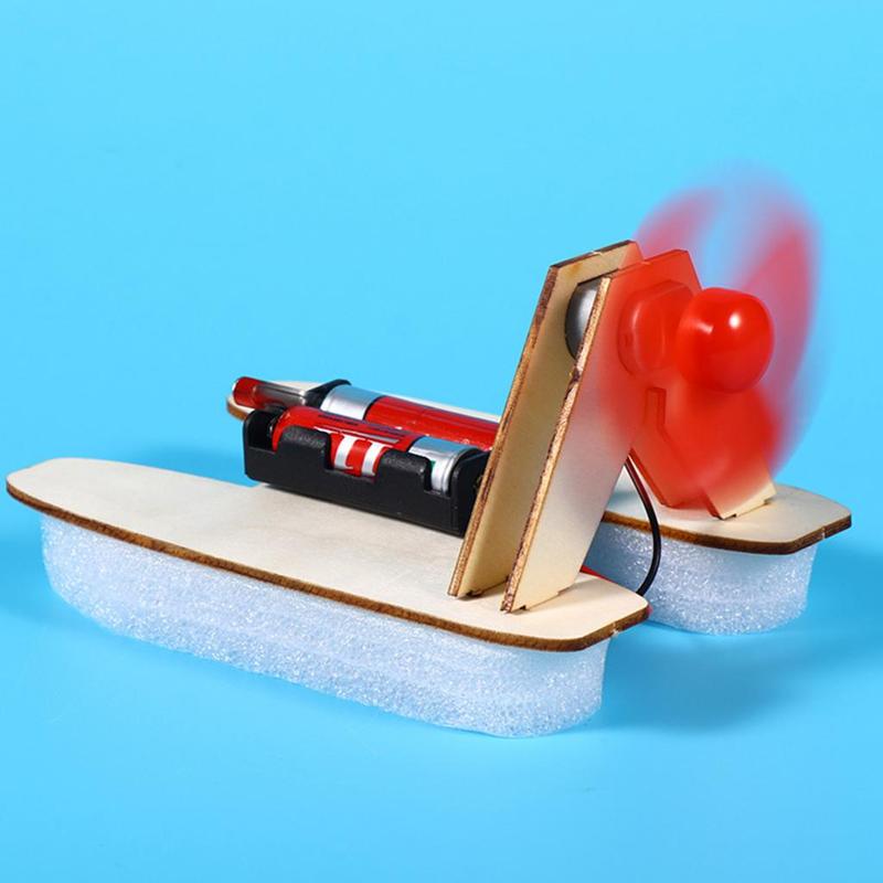 Rmpdefy Handmade Puzzle Hovership Toy Wind Powered Boat Model Kit Diy ...