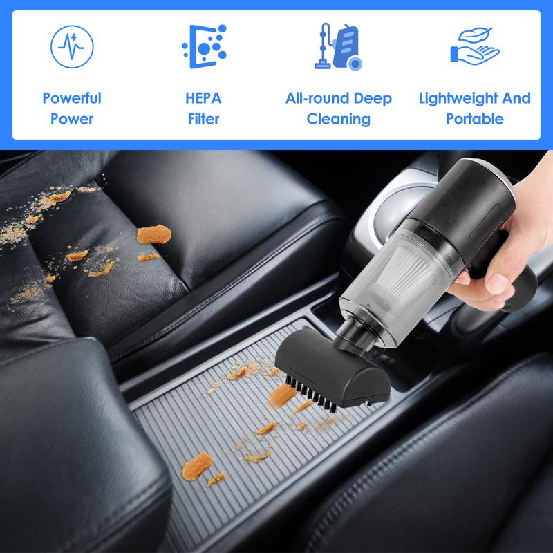 Cordless Car Vacuum Cleaner with Filter 3 Nozzles 6000pa Car - TikTok ...