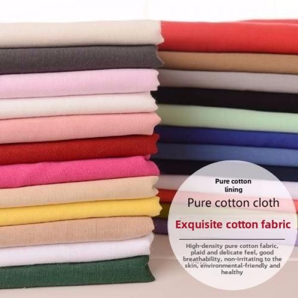 Pure Color Combed Cotton Plain Cotton Cloth Shirt Fabric Clothing ...