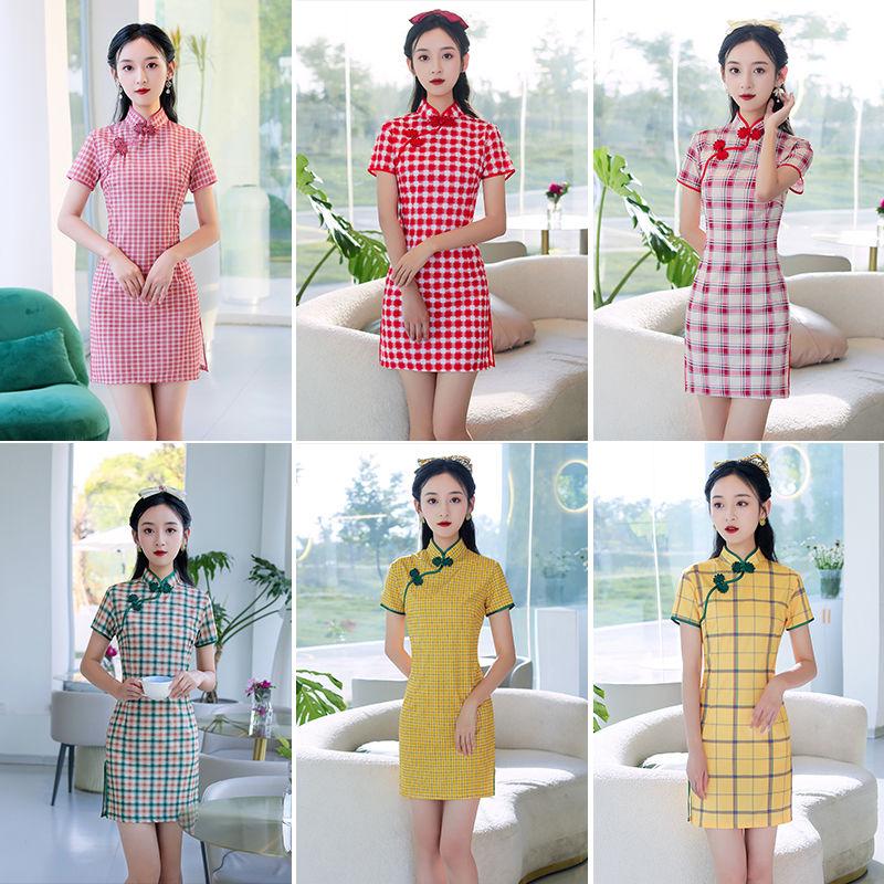 [Store Hot Sale] Summer New Chinese Style Western Style Cheongsam Short ...