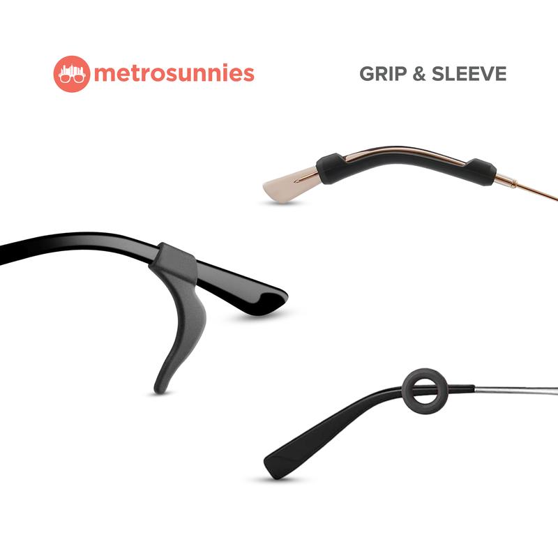 MetroSunnies Eyeglass Ear Grip Temple Tip Sleeve Anti-Slip Soft ...
