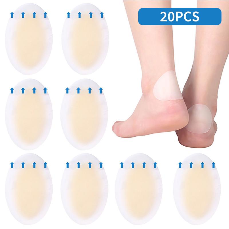 20PCS Gel Heel Protector Foot Patches Adhesive Blister Pads ...
