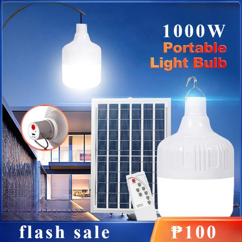 Solar Light Bulb Outdoor Portable Solar Powered Led Bulb Charged ...
