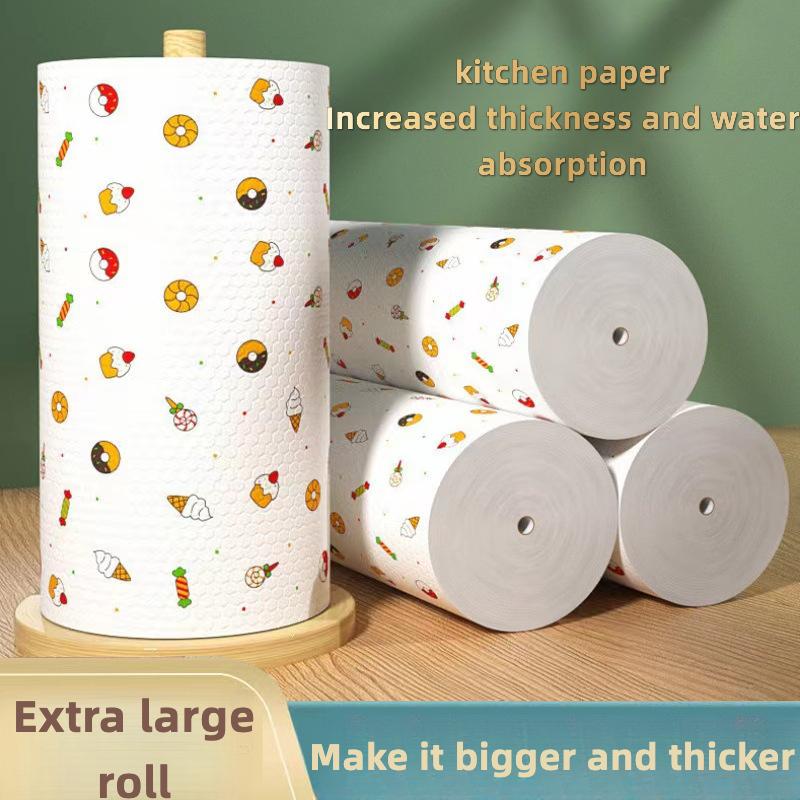 Disposable Kitchen Paper, Extra Large Volume Wet and Dry Dishcloth ...