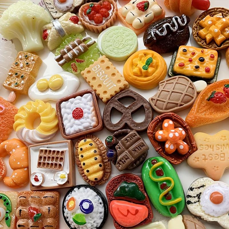 Alat Peraga Makanan Mini, Anak Patung Resin, 60pcs, 10/30/60pcs ...