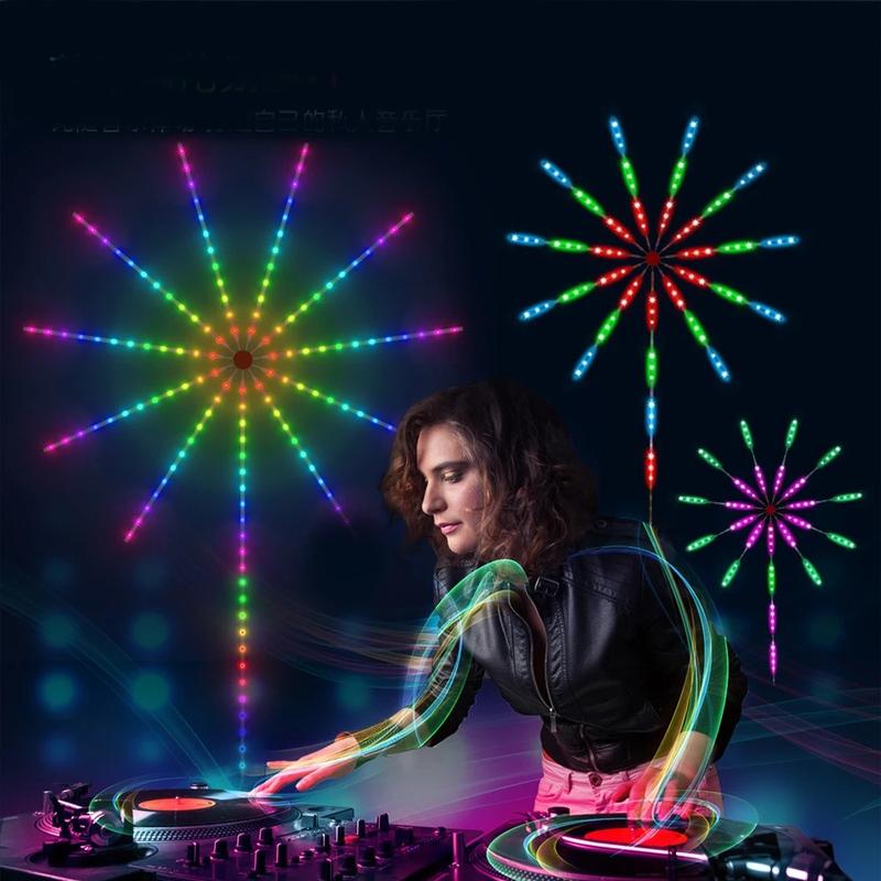 Firework LED Strip Light Kit with Music Sound Remote Control - TikTok ...