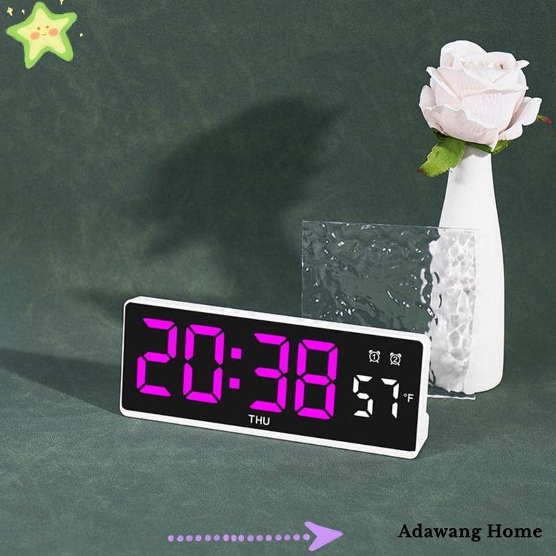 New Wall-mounted Electronic Wall Clock Temperature Date Digital ...