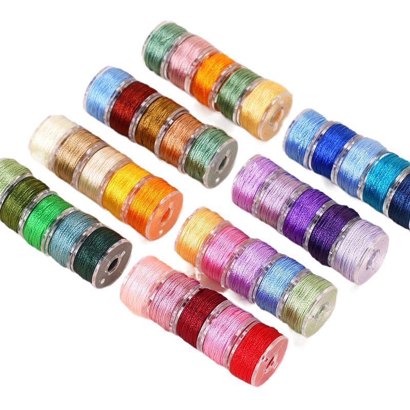 Mini 3 Strands Crystal String 5 Colors Suit Hand-Woven DIY Material ...