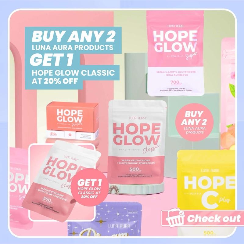 BUY ANY 2 GET 1 HG CLASSIC LUNA AURA HOPE GLOW glutathione supplements ...