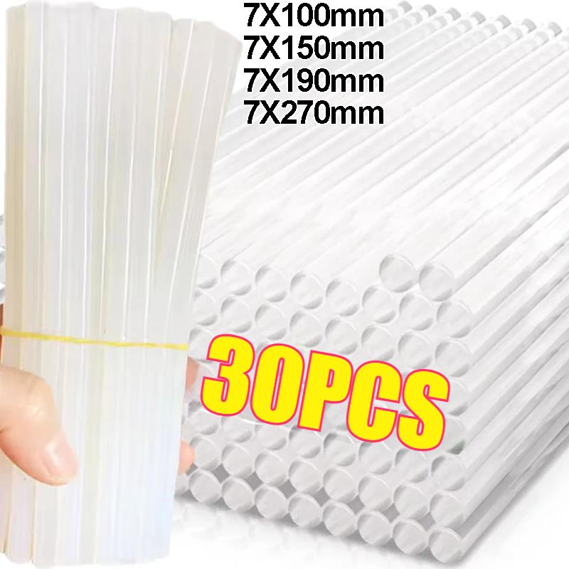 5-30pc 7mm Transparent Hot Melt Glue Stick Strong Visco Stic - TikTok ...
