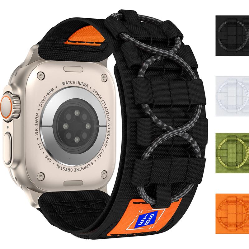 Tali Sukan Nilon Jalinan Trek Tali, Untuk Jam Tangan Apple Siri Ultra2 ...