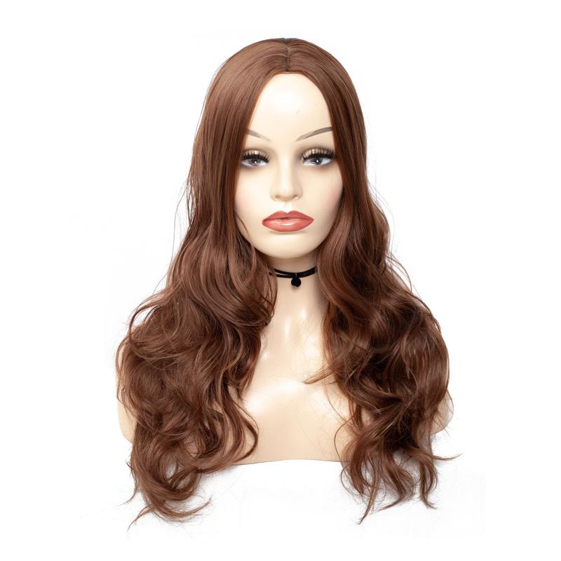 WW1-10-Penutup European and American style wig head, middle part ...