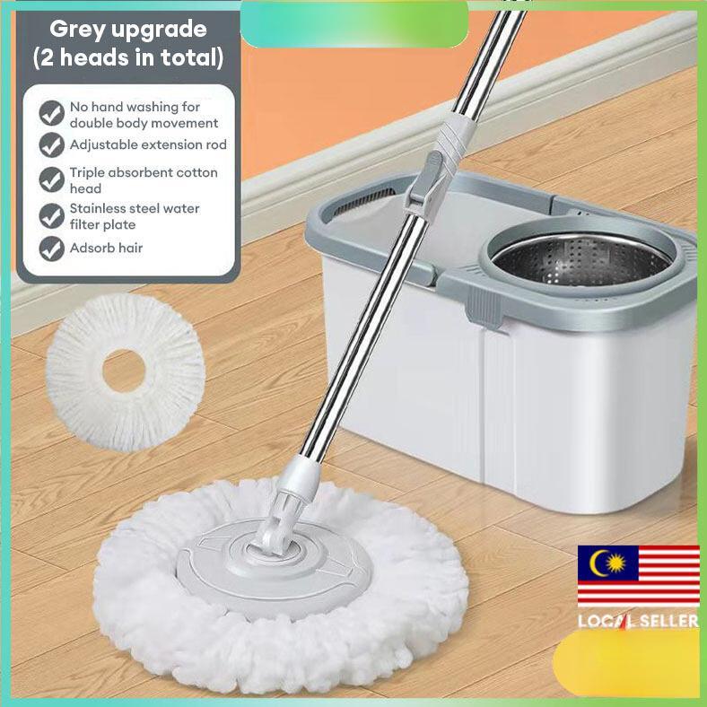 [Ready Stock] 360 Degree Rotating Home Cleaning Mop With Bucket ...