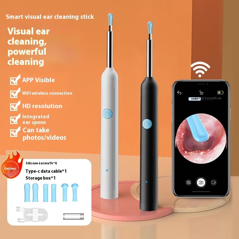 Intelligent Wireless Visual Earpick Rechargeable Luminous Earpick ...