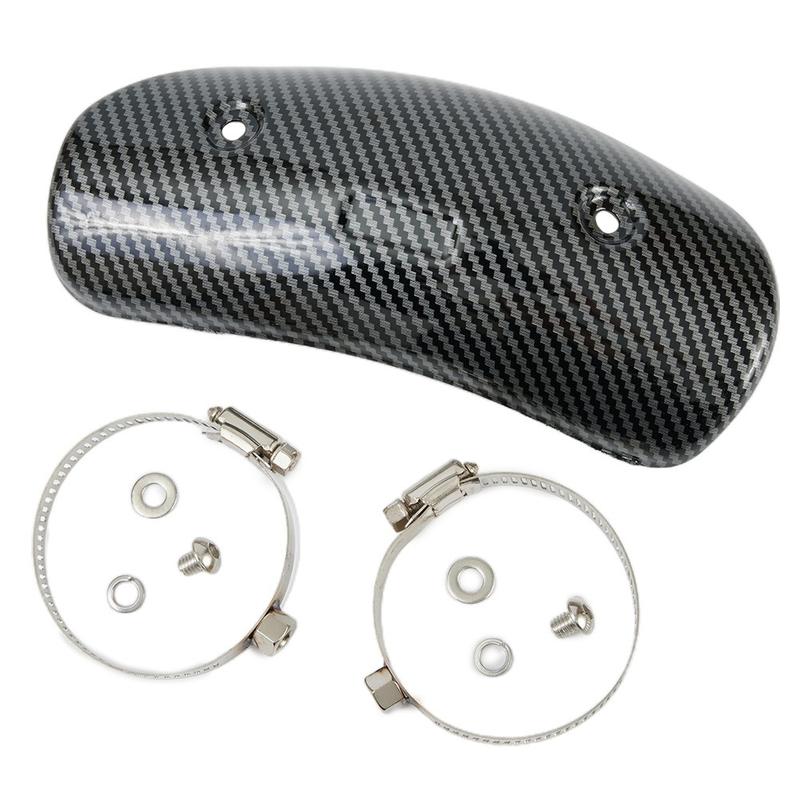Carbon Fiber Motorcycle Exhaust Middle Pipe Heat Shield Guards - TikTok ...