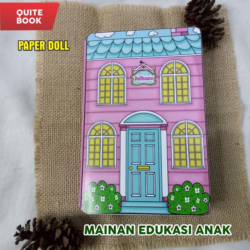 Mainan paper doll house / quiet book princess house - Shop | Tokopedia