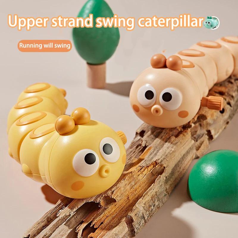 Children's Winding Wind-Up Caterpillar Toys Swing Reptiles Move ...