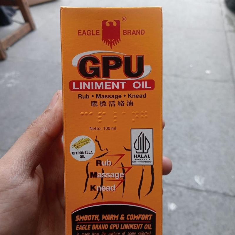 GPU Liniment Oil 100 ml Cap Lang / Minyak Gosok Pijat Urut / Sereh ...