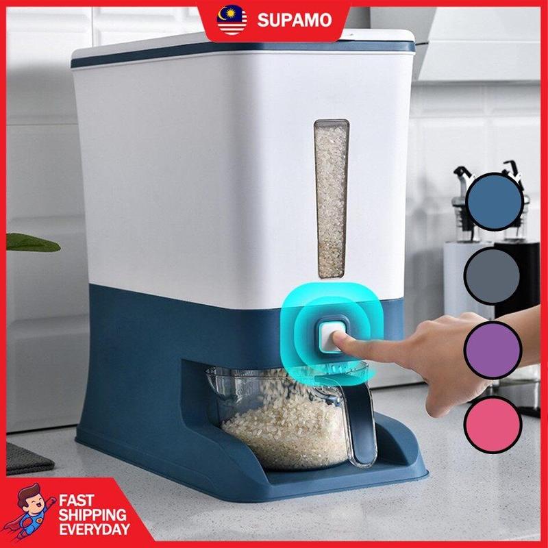 12KG Automatic Rice Dispenser With Rising Cup Bekas Beras Viral ...