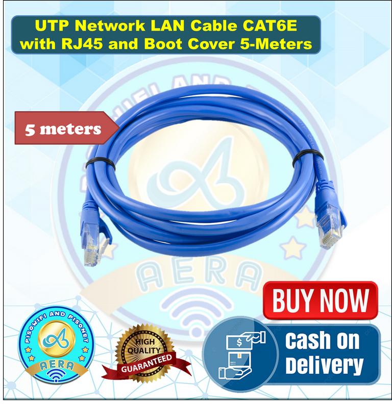 UTP Network LAN Cable CAT6E with RJ45 and Boot Cover 5M/10M/20M/30M ...