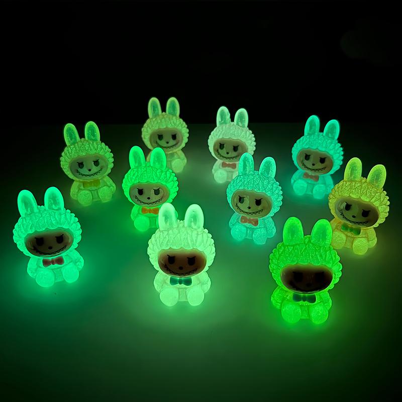 Luminous Labubu Doll Micro Landscape Car DIY Resin Decoratio - TikTok ...