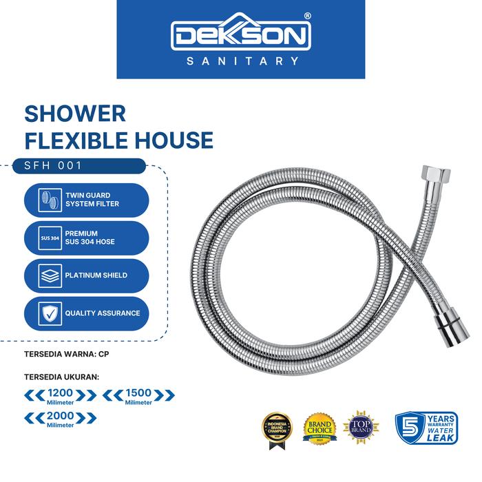 Promo DEKKSON Shower Flexible Hose Selang Shower Flexible SUS 304 SFH ...