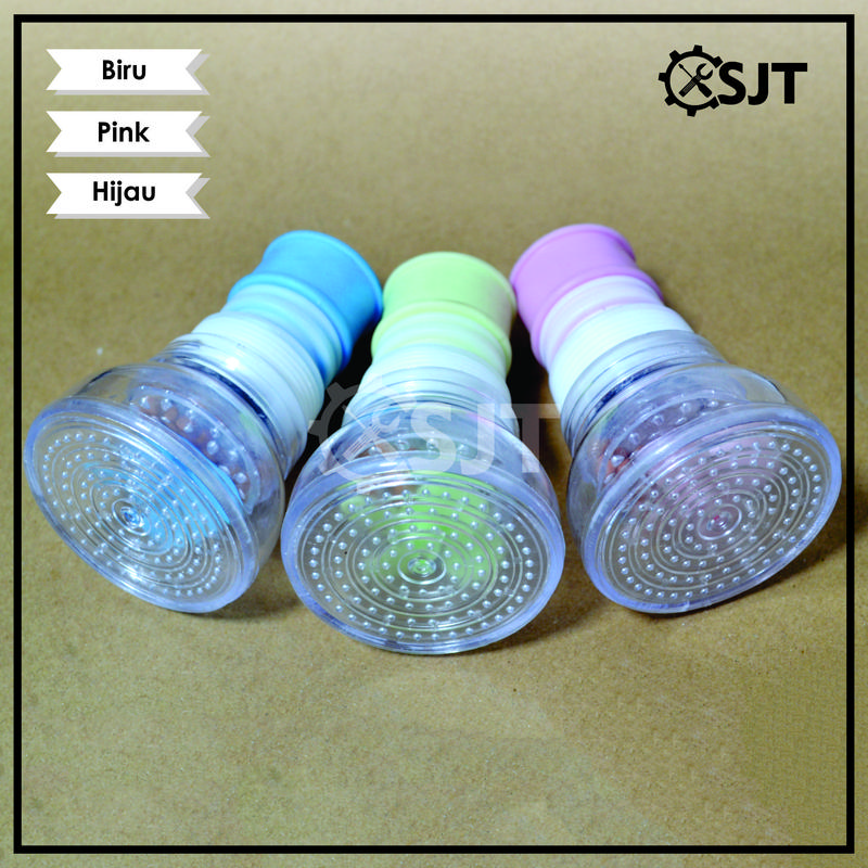 SJT - Mini Shower Head Biru Hijau Pink/ Sambungan Kran Air Cuci Piring ...